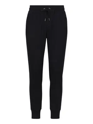 Dolce & Gabbana Jersey Jogging Pants With Branded Tag Pants And Shorts Cotton - Blue