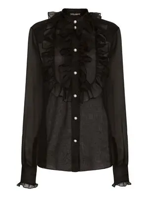 Dolce & Gabbana Striped Shirt - Black