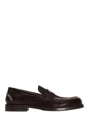 Dolce & Gabbana Calfskin Loafers Driver Shoes And Loafers - Bordeaux