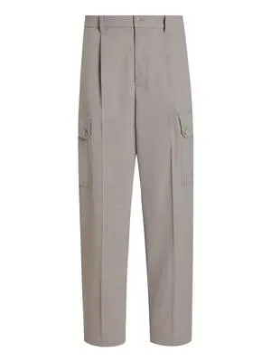 Dolce & Gabbana Wool Canvas Cargo Trousers - Multicolor