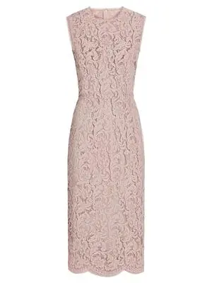 Dolce & Gabbana Cordonetto Lace Dress Dresses - Pink