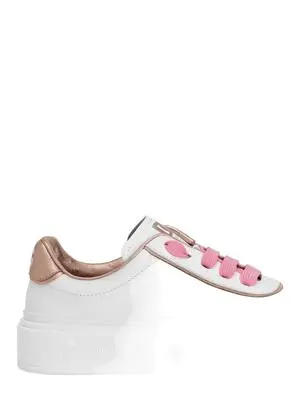 Dolce & Gabbana Nappa And Laminate Calfskin Sneakers - Multicolor