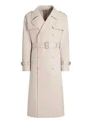 Dolce & Gabbana Double-breasted Trench Coat Coats And Jackets - Beige