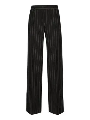 Dolce & Gabbana Dolce & Gabbana Printed Stretch Flare Trousers Black