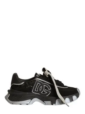 Dolce & Gabbana Dg Country Road Fabric Sneakers - Black