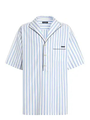 Dolce & Gabbana Striped Poplin Shirt Shirts - Multicolor