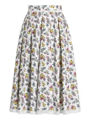 Dolce & Gabbana Small Floral-print Poplin Skirt Skirts - Multicolor