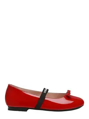 Dolce & Gabbana Dolce & Gabbana Patent Leather Ballerina Shoes Red