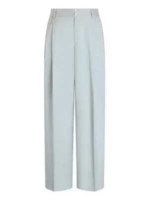 Dolce & Gabbana Shantung Viscose Trousers - Azure