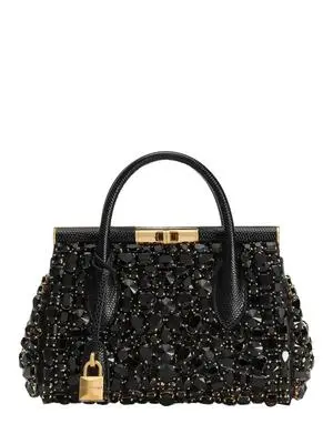 Dolce & Gabbana Iguana-print Calfskin Day Mini Marlene Handbag Black - Multicolor