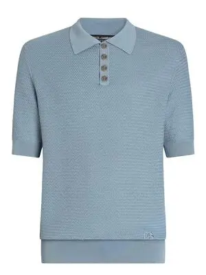 Dolce & Gabbana Polo M/c Sweaters And Cardigans - Azure