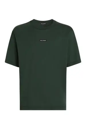 Dolce & Gabbana Cotton T-shirt T-shirts And Polos - Green