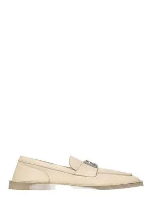 Dolce & Gabbana Deerskin Loafers Driver Shoes And Loafers - Beige