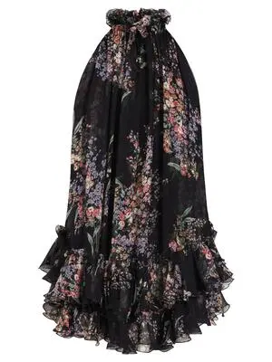 Dolce & Gabbana Flower Bouquets-print Chiffon Dress Dresses - Multicolor