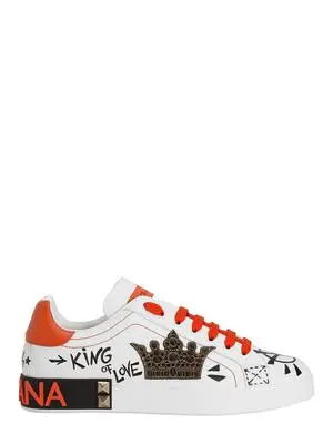 Dolce & Gabbana Portofino Nappa Calfskin Sneakers - Multicolor