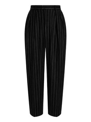 Dolce & Gabbana Wool Blend Striped Trousers - Multicolor