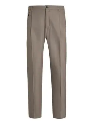 Dolce & Gabbana Wool Canvas Trousers - Multicolor