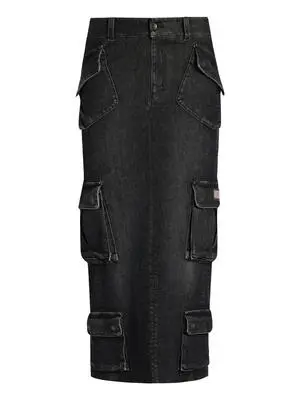 Dolce & Gabbana Denim Cargo Skirt - Multicolor