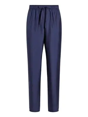 Dolce & Gabbana Pantalone Pants And Shorts Silk - Blue