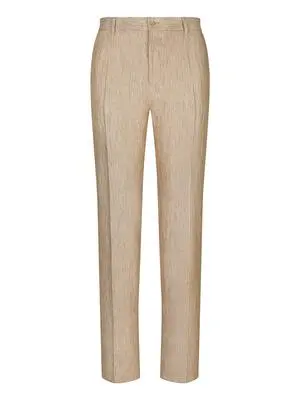 Dolce & Gabbana Classic Linen Trousers - Multicolor