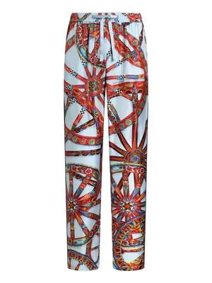 Dolce & Gabbana Carretto-print Vanity Twill Trousers Collection - Multicolor