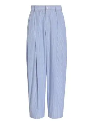 Dolce & Gabbana Striped Cotton Jogging Trousers Pants And Shorts - Multicolor