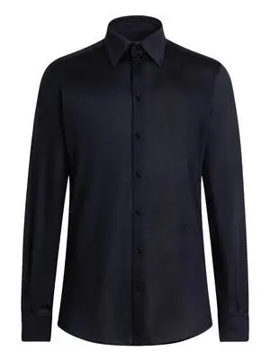 Dolce & Gabbana Martini Silk Jersey Shirt Shirts - Blue