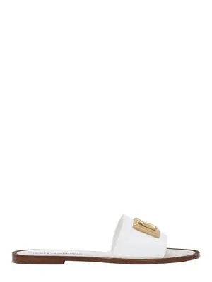 DOLCE & GABBANA Dolce & Gabbana Calfskin Sliders
