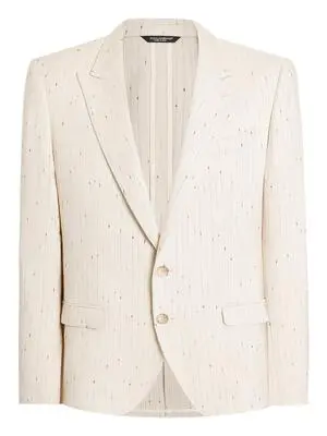 Dolce & Gabbana Single-breasted Pinstripe Finish Jacket Suits And Blazers - Multicolor