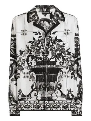 Dolce & Gabbana Majolica-print Twill Vanity Shirt Shirts - Multicolor