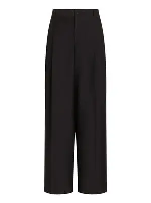 Dolce & Gabbana Wool Faille Trousers Pants And Shorts - Blue