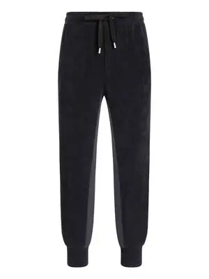 Dolce & Gabbana Cotton Terry Trousers Pants And Shorts - Blue