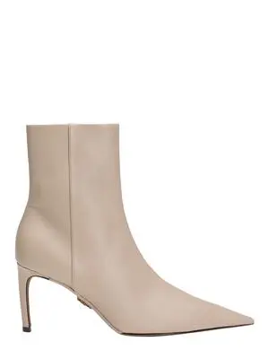 Dolce & Gabbana Devotion Calfskin Ankle Boots Boots And Booties - Beige