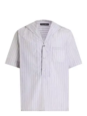 Dolce & Gabbana Striped Cotton Poplin Shirt Shirts - Multicolor