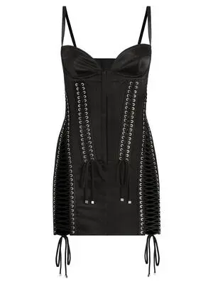 Dolce & Gabbana Duchesse Dress With Balconette - Dresses 44 Black