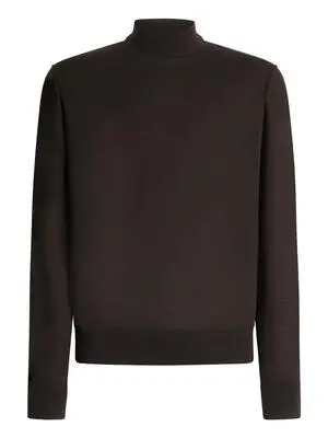 Dolce & Gabbana Cashmere Turtleneck Pullover Sweaters And Cardigans - Brown