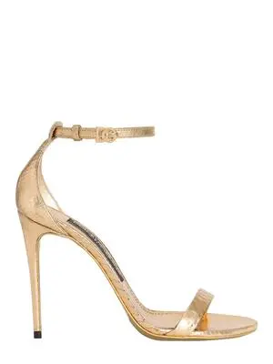 Dolce & Gabbana High Heel Sandals - Gold