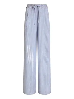 Dolce & Gabbana Striped Poplin Trousers Pants And Shorts - Multicolor
