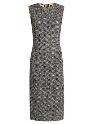Dolce & Gabbana Damier Print Sleeveless Dress - Multicolor