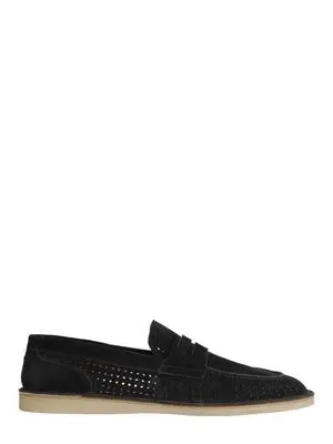 Dolce & Gabbana Calfskin Driver Loafers - Black