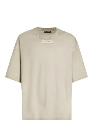 Dolce & Gabbana Cotton T-shirt T-shirts And Polos - Beige