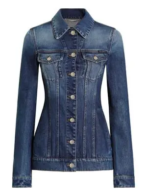 Dolce & Gabbana Denim Single-breasted Jacket Denim And Jeans Multi-colored - Multicolor