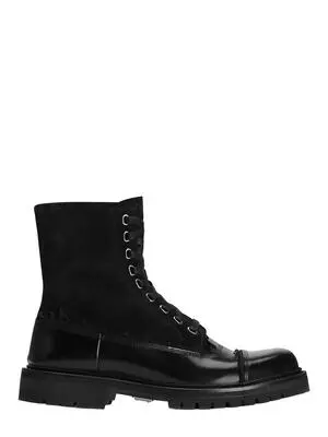Dolce & Gabbana Calfskin Ankle Boots - Black