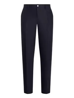 Dolce & Gabbana Tailored Linen Trousers - Blue