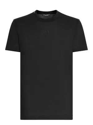 Dolce & Gabbana Cotton T-shirt With Logo T-shirts And Polos - Black