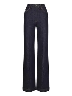Dolce & Gabbana Flared Denim Jeans Denim And Jeans Multi-colored - Blue