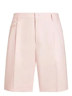 Dolce & Gabbana Linen Bermuda Shorts - Pink