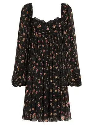 Dolce & Gabbana Small Floral-print Chiffon Dress Dresses - Multicolor