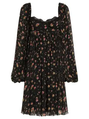 Dolce & Gabbana Small Floral-print Chiffon Dress Dresses - Multicolor