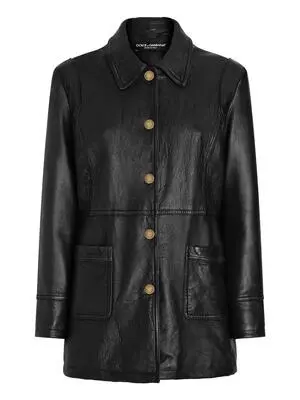 Dolce & Gabbana Vintage Lambskin Jacket Coats And Jackets - Black